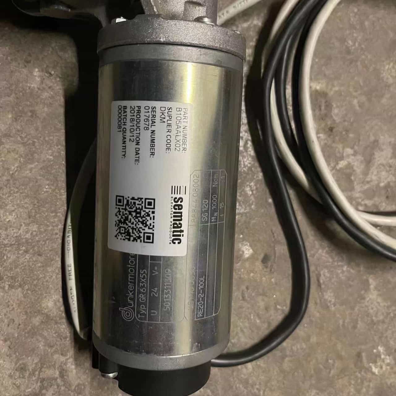 Sematic Elevator Door Motor B105AALX02 - Fujita Machine Technology Co., Ltd